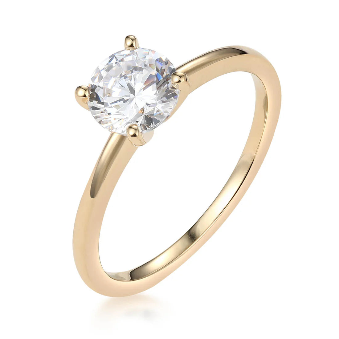 Classic Four-Prong Solitaire Engagement Ring – Liry's Jewelry