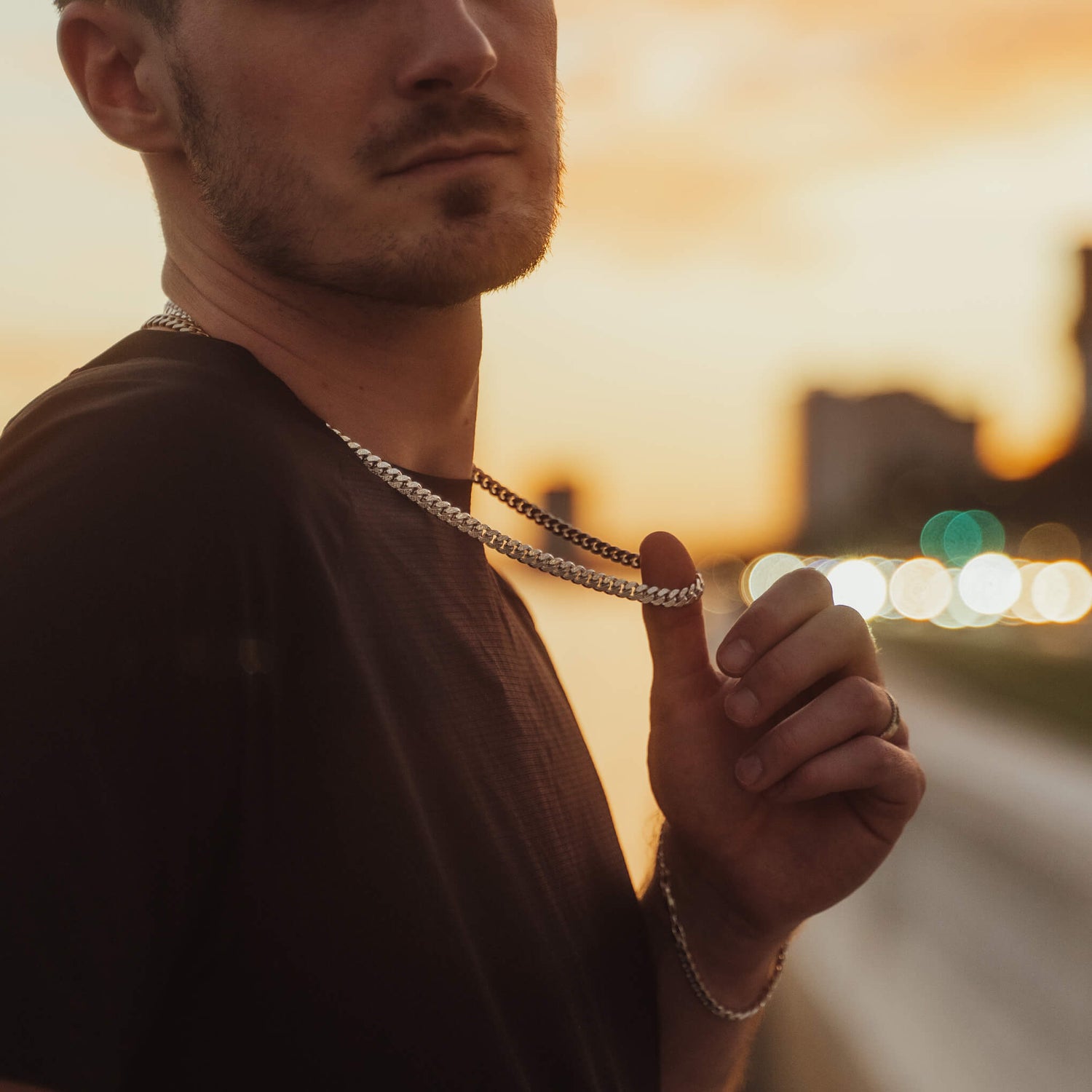 925 Sterling Silver Tight Pave Curb Link Chain | Italian-Made Quality ...