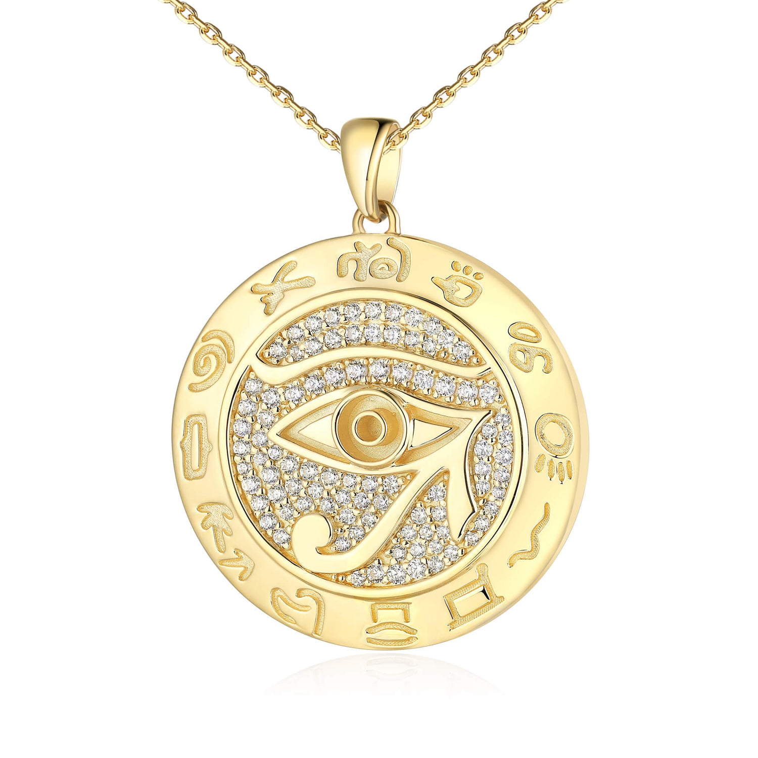 Egyptian Eye of Horus Pendant | Solid Gold | Liry's Jewelry