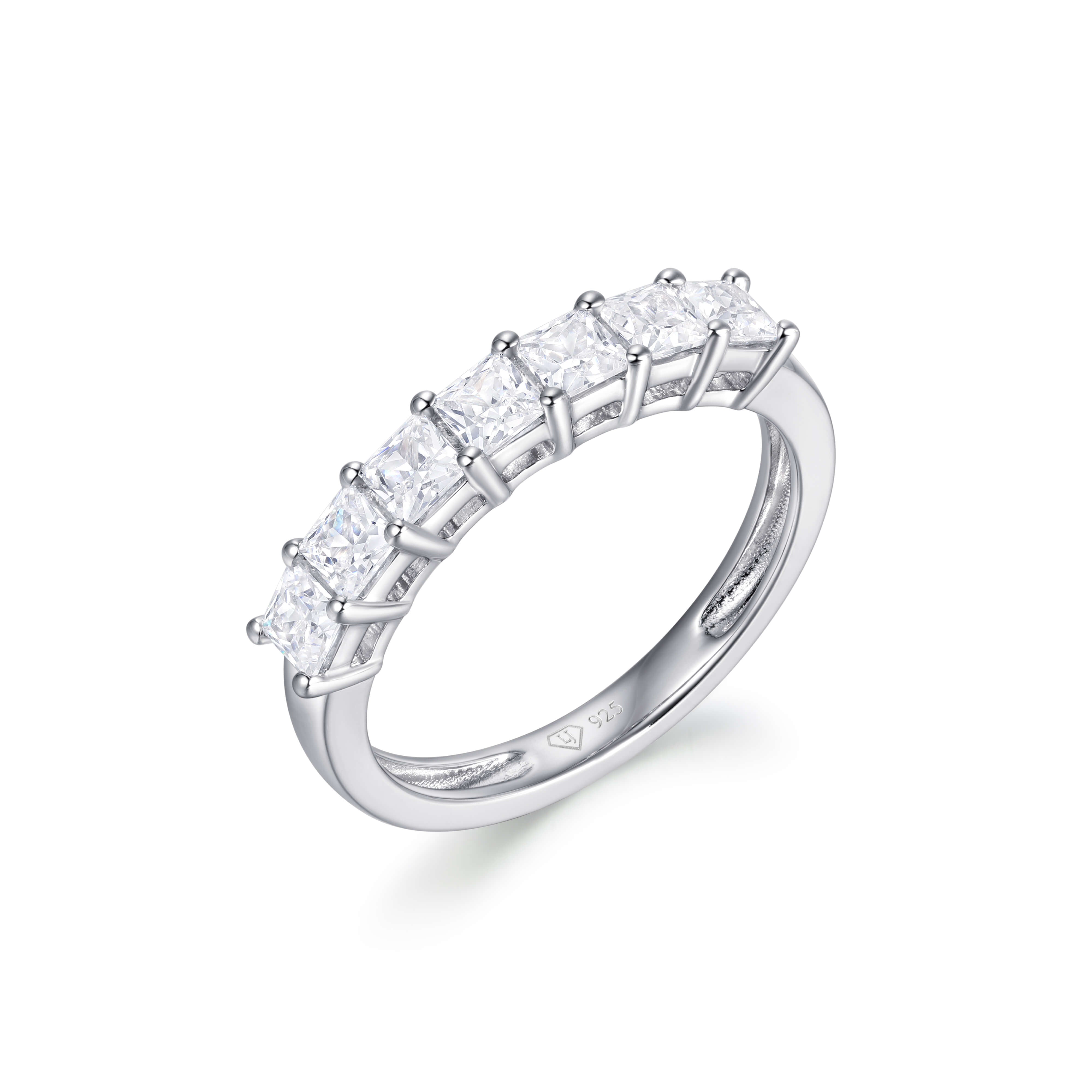 Rhea Princess Diamond Wedding Ring – Liry's Jewelry