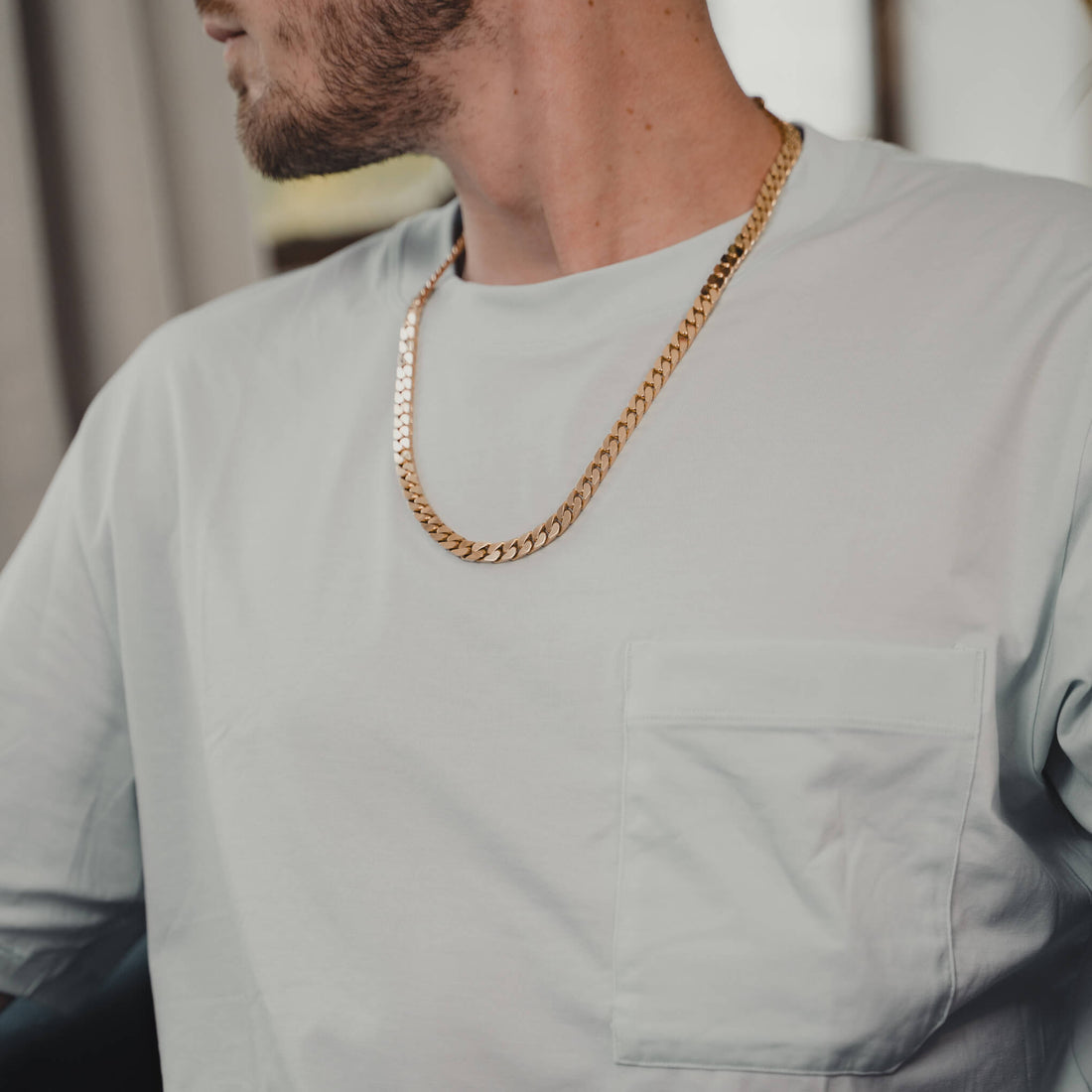 Square Cut Cuban Link Chain | Solid 14kt Yellow Gold | Lirys – Liry's ...