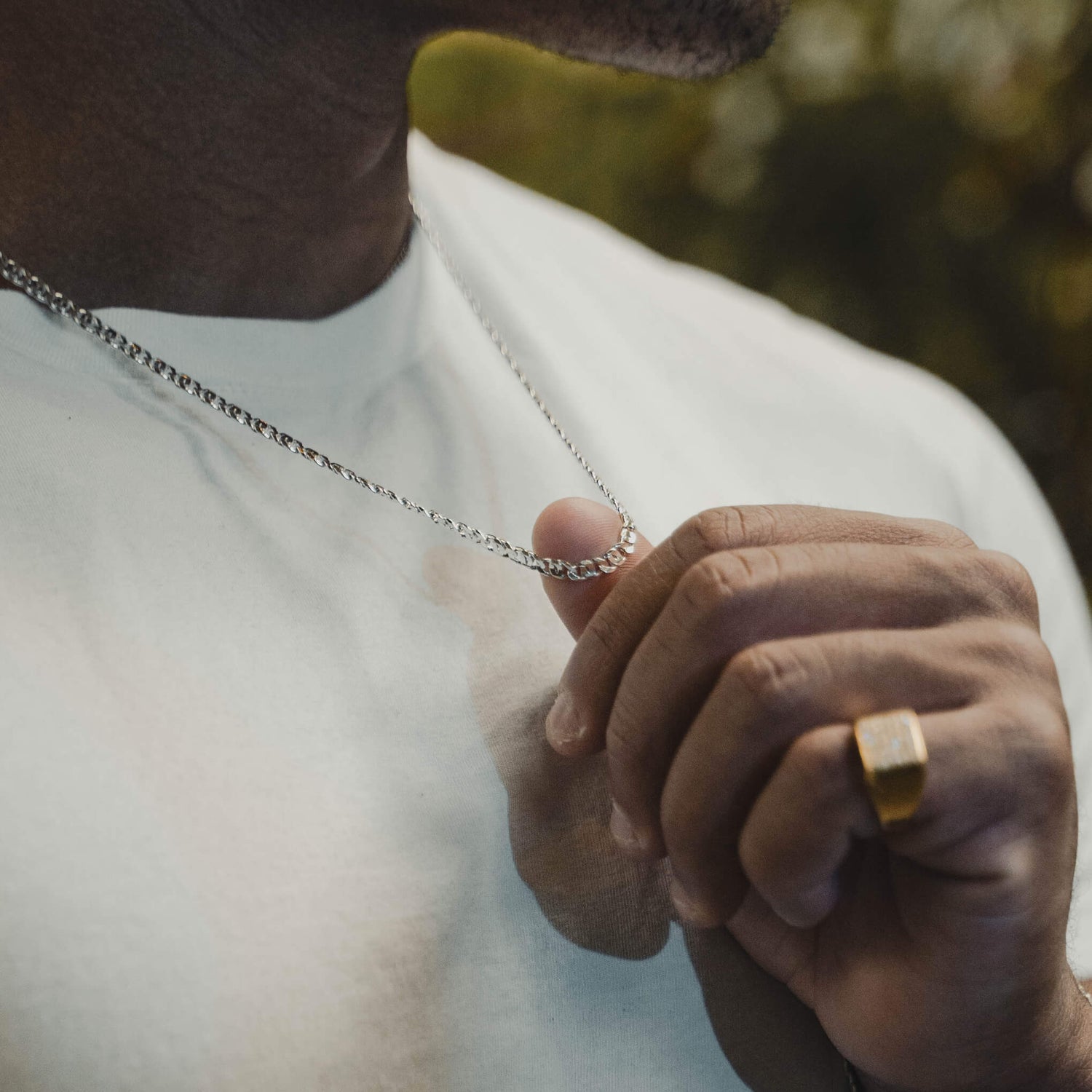Sterling Silver Tiger Eye Chain | Unique Doubled-Up Mariner Link Design ...