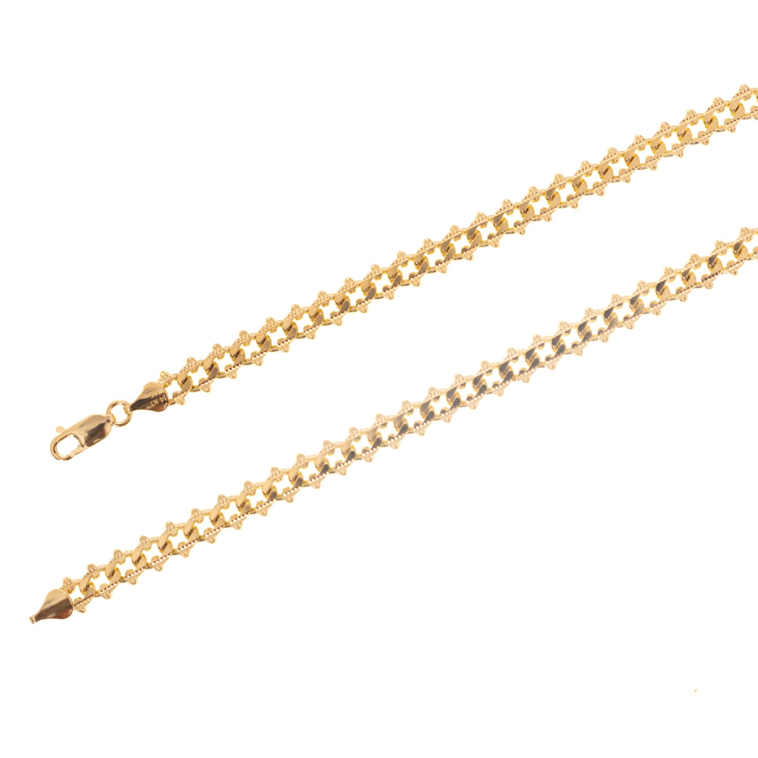 Amalfi Link Chain | Dual Finish 14kt Yellow Gold | Lirys – Liry's Jewelry