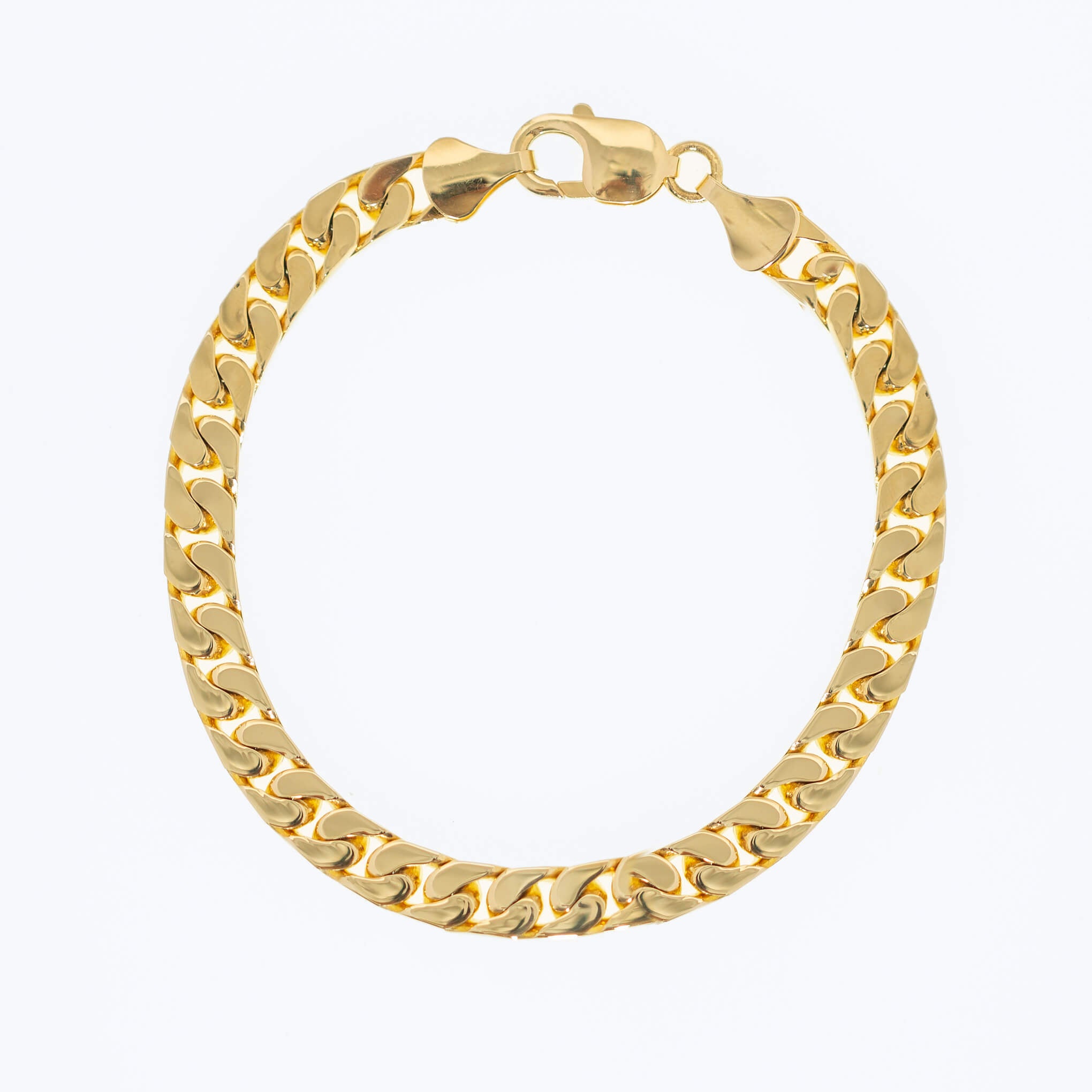 Square Cut Cuban Bracelet | 14kt Gold | Liry's – Liry's Jewelry