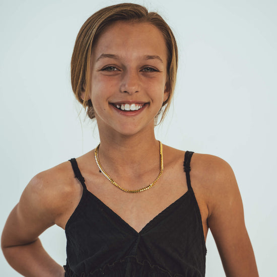 Kids Miami Cuban Link Chains | Genuine Gold Jewelry for Children – Liry ...
