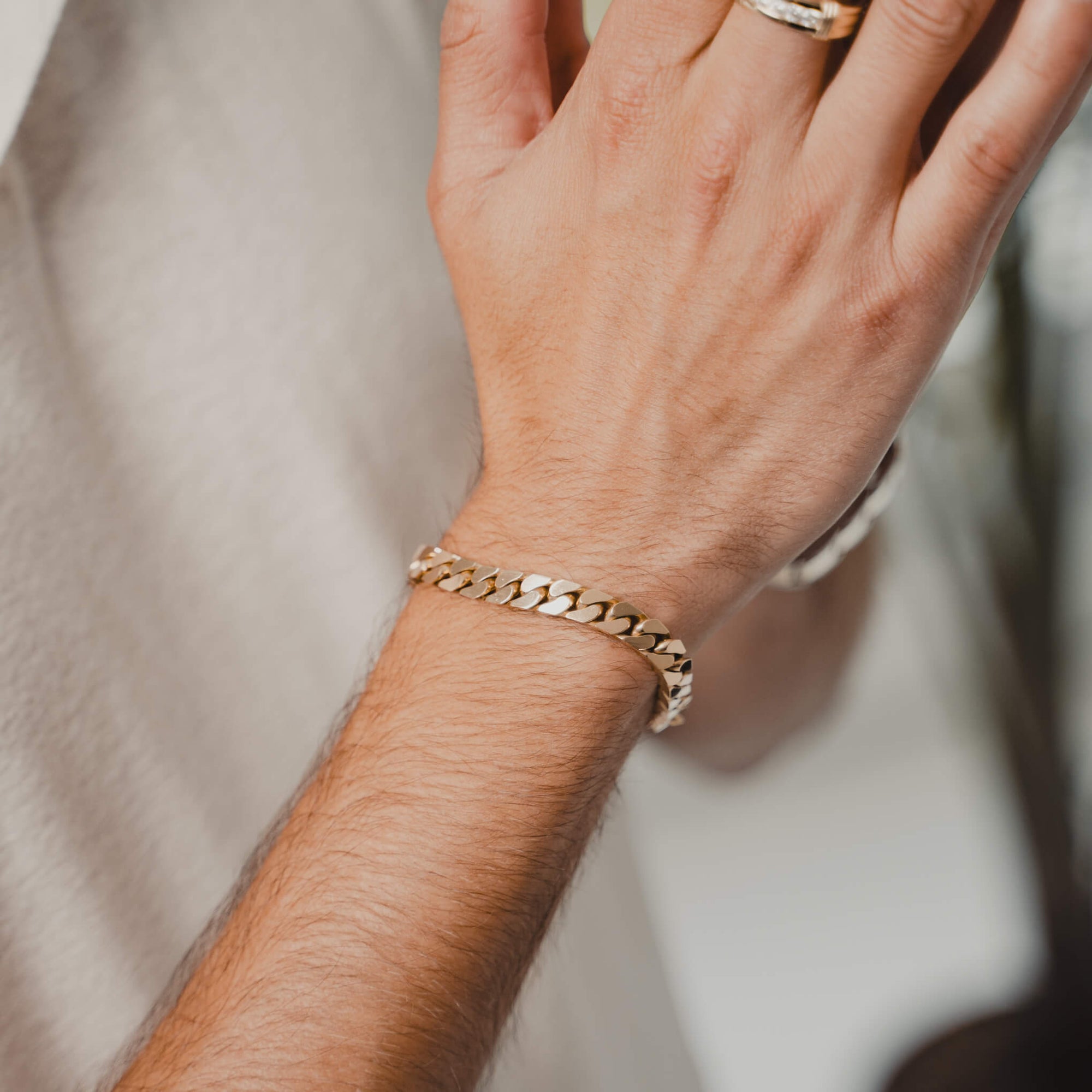 Square Cut Cuban Link Bracelet - Solid Italian Gold | Lirys Jewelry ...