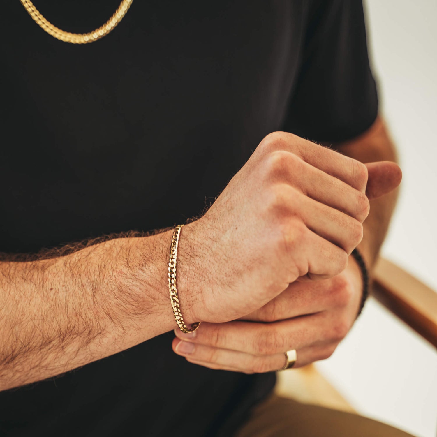 Tight Link Curb Bracelets | Real Gold – Liry's Jewelry