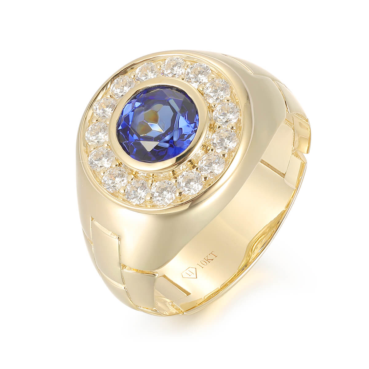 Single Set Round Stone Ring With Bezel – Liry's Jewelry
