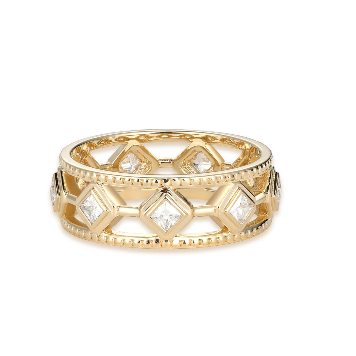 Diamond Rhombus Ring – Liry's Jewelry