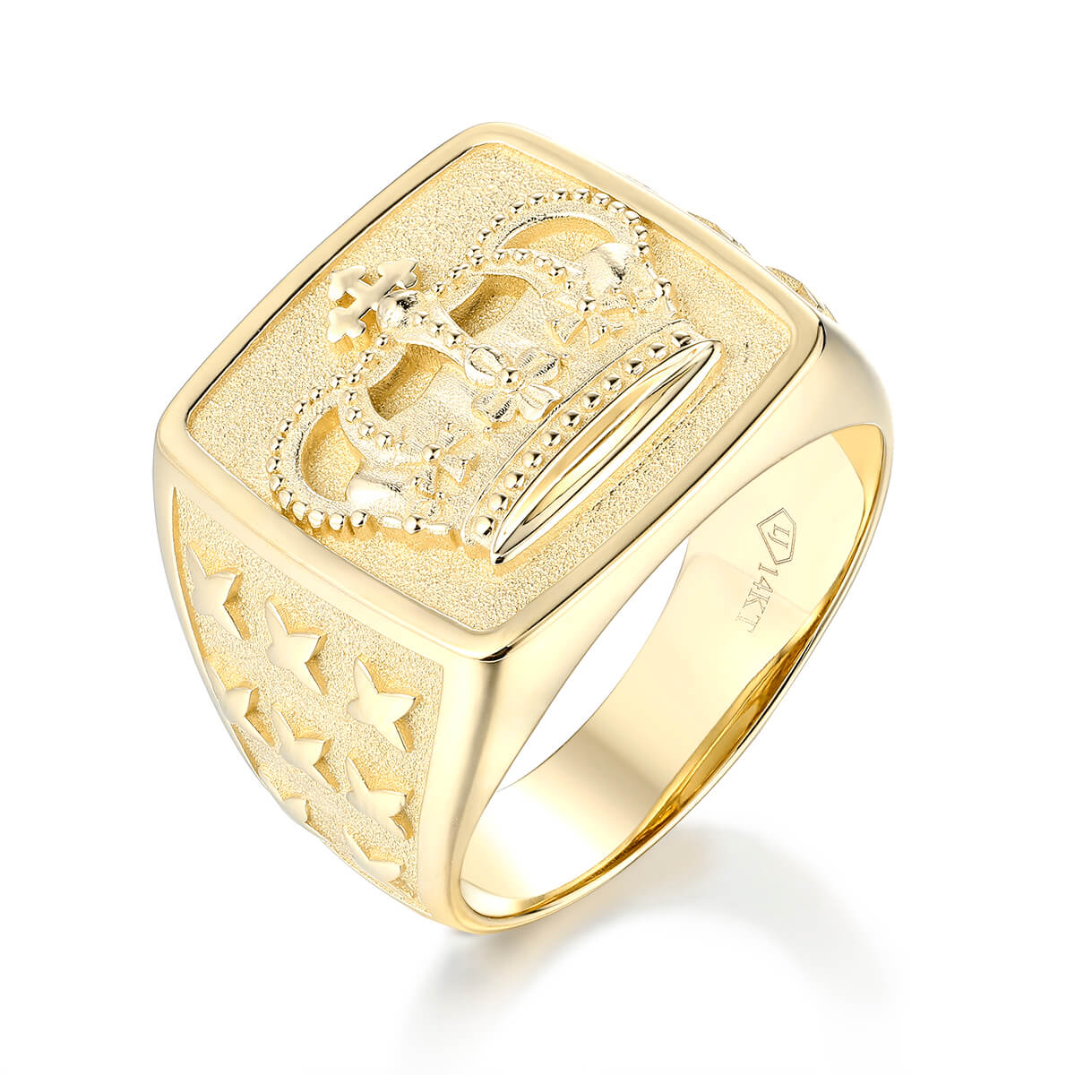 Crown the King Ring – Solid Gold Men’s Royal Ring | Liry’s Jewelry ...